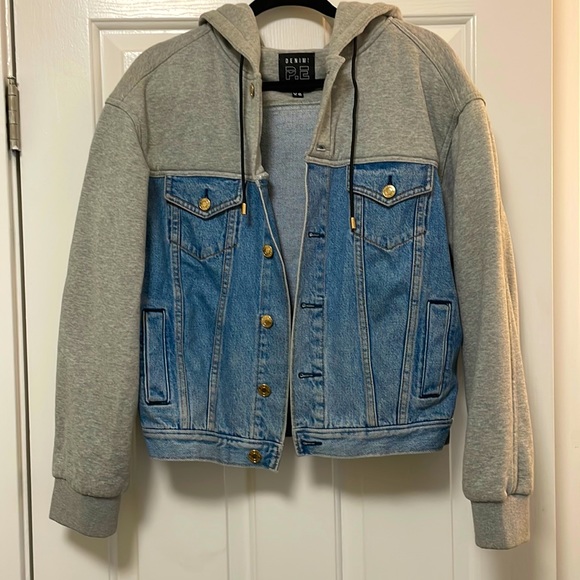 P.E Nation | Jackets & Coats | Pe Nation 987 Denim Hoodie Jacket | Poshmark